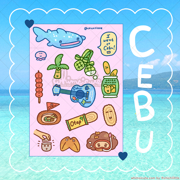 Cebu Travel Sticker Sheet – Whimsicute