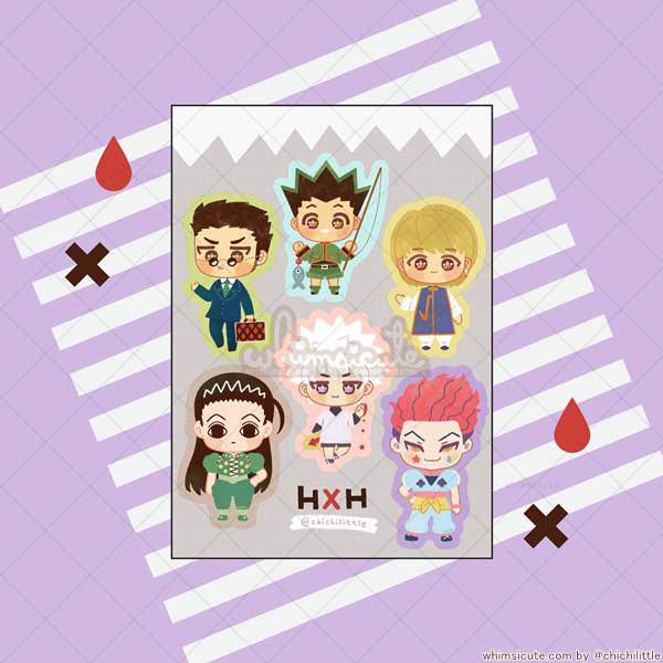 Hunter X Hunter Sticker Sheet – Whimsicute