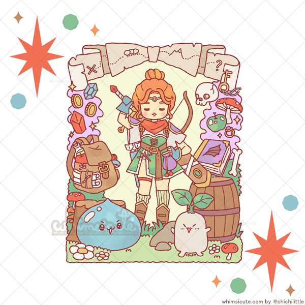 RPG Adventurer - Vinyl Sticker – Whimsicute