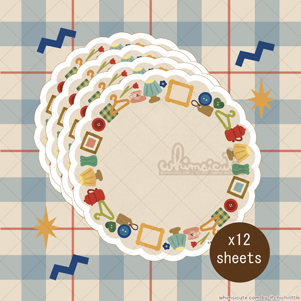 Thrift Shop Loose Notes - 12 sheets – Whimsicute